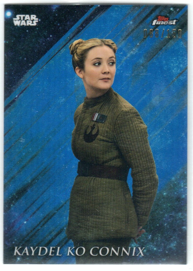 STAR WARS 2018 FINEST BLUE REFRACTOR PARALLEL 56 KAYDEL KO CONNIX #D ...