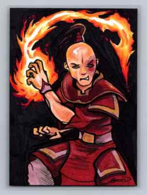 Zuko from Avatar - original hand-drawn sketch art card 1/1 | eBay