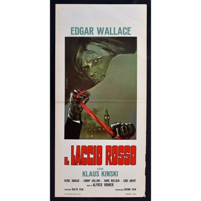Poster THE RED LACE Klaus Kinski Indian Cloth Edgare Wallace B266 | eBay