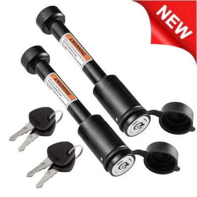 Trailer Hitch Receiver Pin Lock 2PCS Set - 5/8" Pin for Class III IV ...