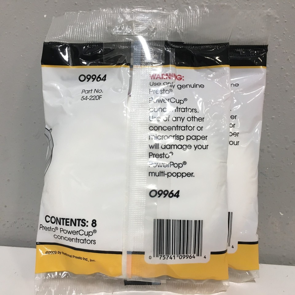 Presto Powerpop 6 in.W X 6 in.L PowerCup Microwave Concentrator White ...