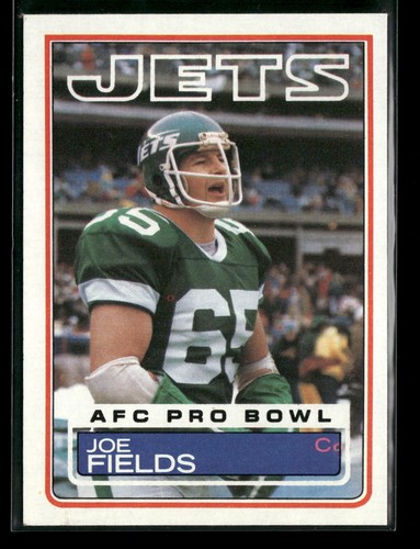 1983 Topps #340 Joe Fields New York Jets | eBay