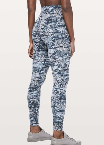 Lululemon Athletica Blue and White Patterned Leggings size 2 | eBay