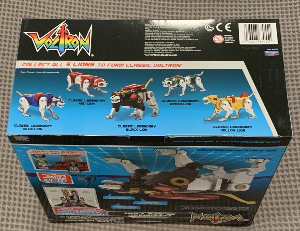 Voltron 40th Anniversary Classic Legendary BLACK LION Playmates Toys ...