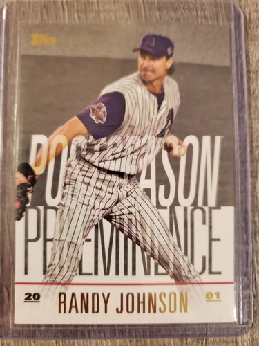 2018 Topps Update Postseason Preeminence PO-29 Randy Johnson ...