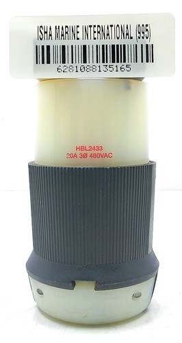 Hubbell HBL2433 Locking Connector 0995 6281088135165| eBay