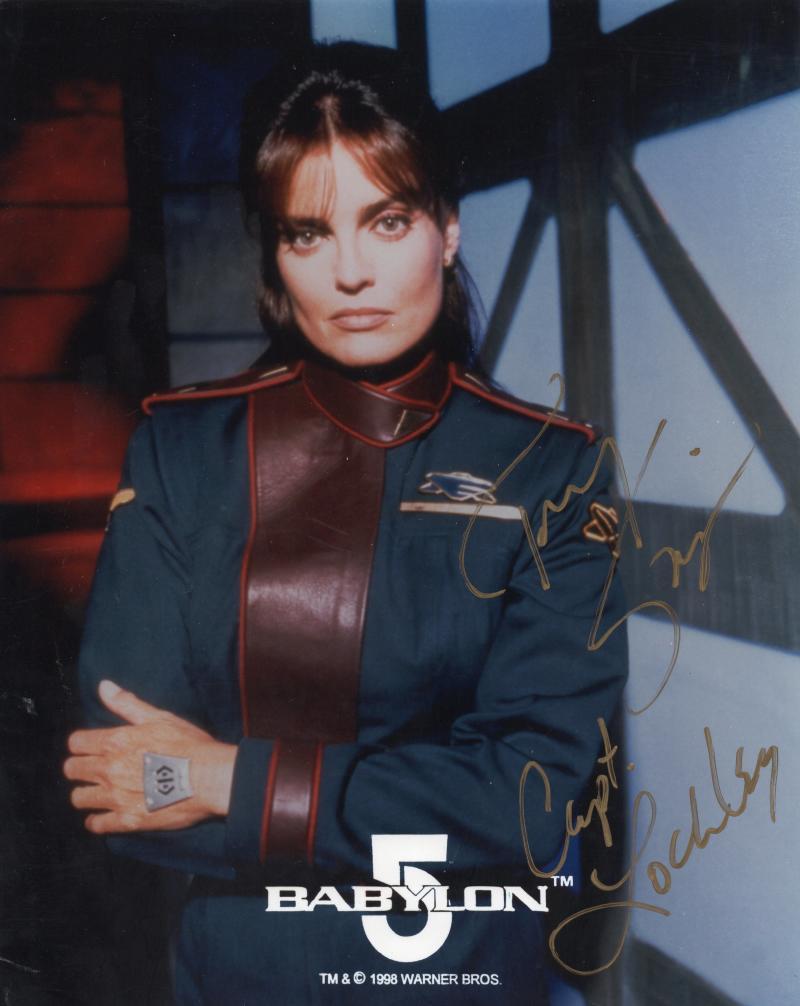 TRACY SCROGGINS CART. LOCHLEY BABYLON 5 SIGNED AUTOGRAPHED 8X10 PHOTO W ...