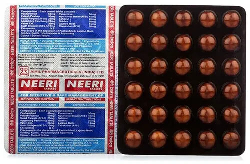 Neeri Tablets by AIMIL (90tab) Ayurvedic Supplement for Urinary Tract ...