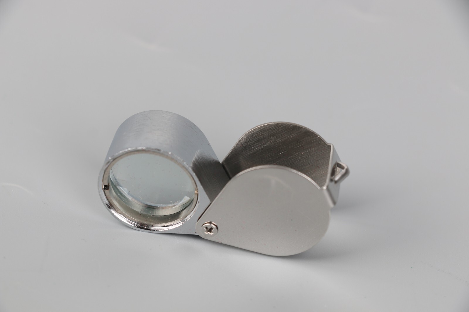 30X Pocket Folded Magnifier Glass Jewelers Jewelry Coin Loop Magnifying ...