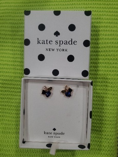 KATE SPADE Stud Earrings FLYING COLORS Blue Sapphire Multi $49 NEW IN ...
