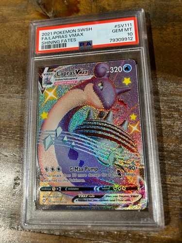 POKEMON 2021 Shining Fates Full Art LAPRAS VMAX #SV111 PSA 10 RARE 4 | eBay