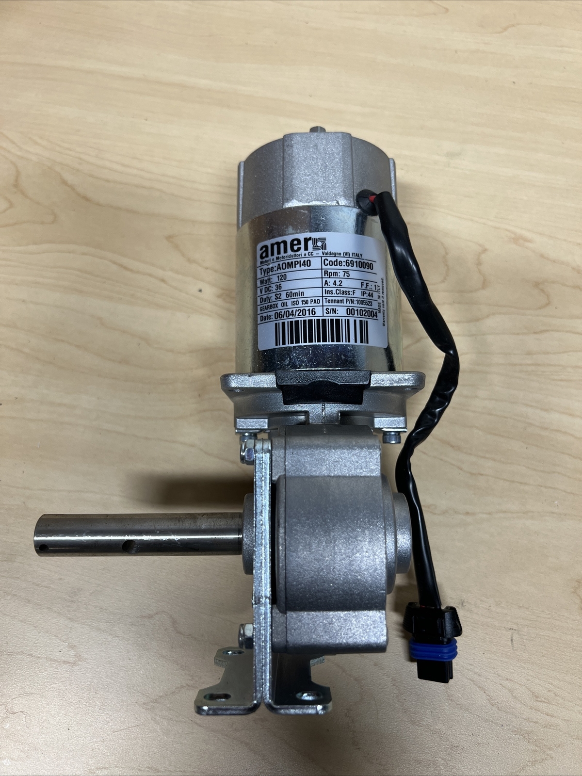 Amer AOMPI40 Motor P/N 1005523 Code 6910090 Tennant for sale online | eBay