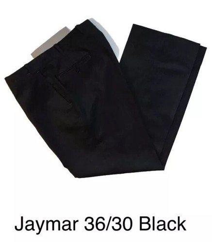 Jaymar Sansabelt Pants 36 x 30 Men Black 100% Wool Actual 35/30 Vintage 70s | eBay
