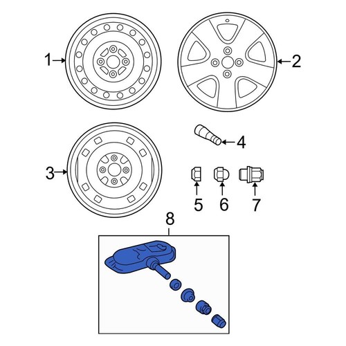 For Toyota Camry 2007-2011 Toyota 4260733012 Tire Valve Stem | eBay