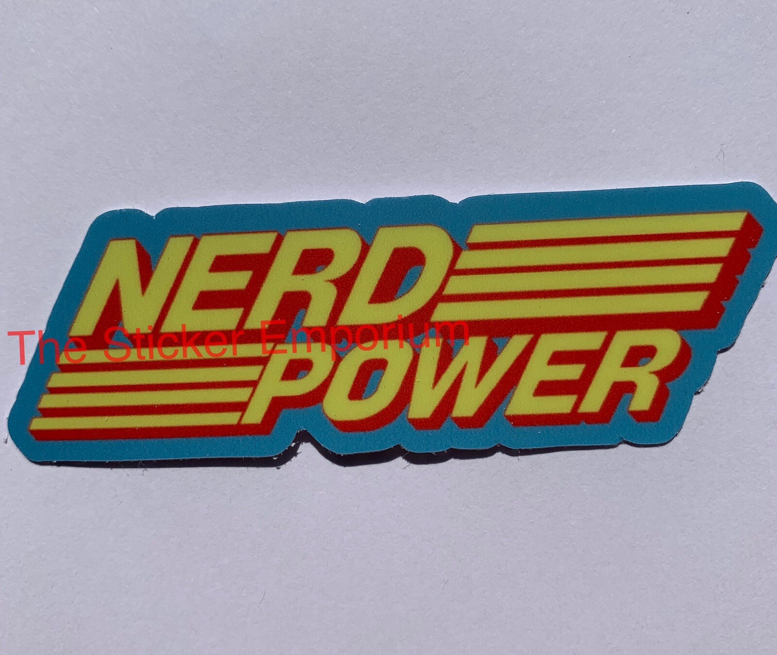 Nerd Power Sticker ~ Water Bottle ~ Laptop ~ Tumbler Aesthetic Vinyl ...