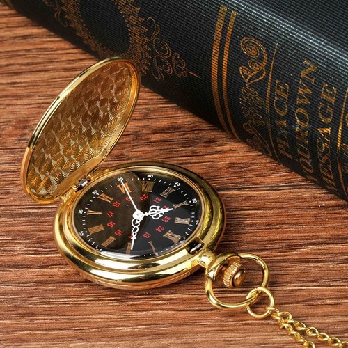 Round With Necklace Retro Mechanical Fob Watches Pocket Watch Pocket ...
