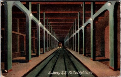 Postcard Subway R.R. Philadelphia Pennsylvania (posted to NSS ...