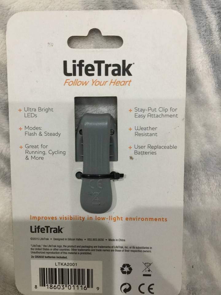 LifeTrak Safety Light - Red/Gray LTKA2001 New C20 | eBay