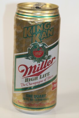Miller High Life King Kan Beer Can - 32oz | eBay