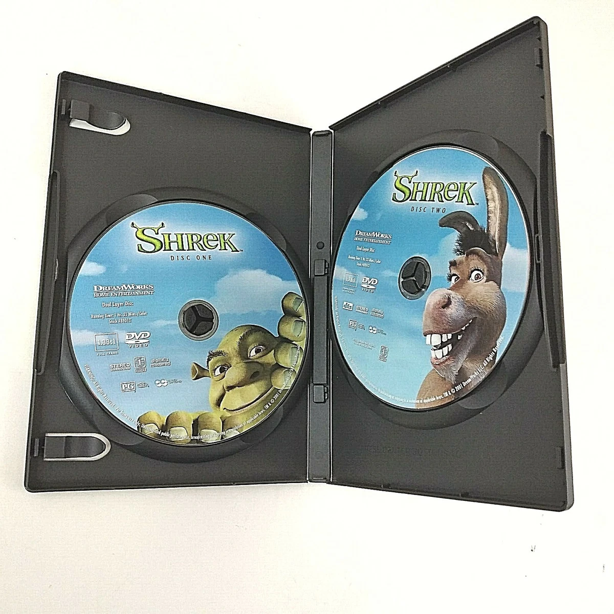 Portada Del Dvd De Shrek 2001
