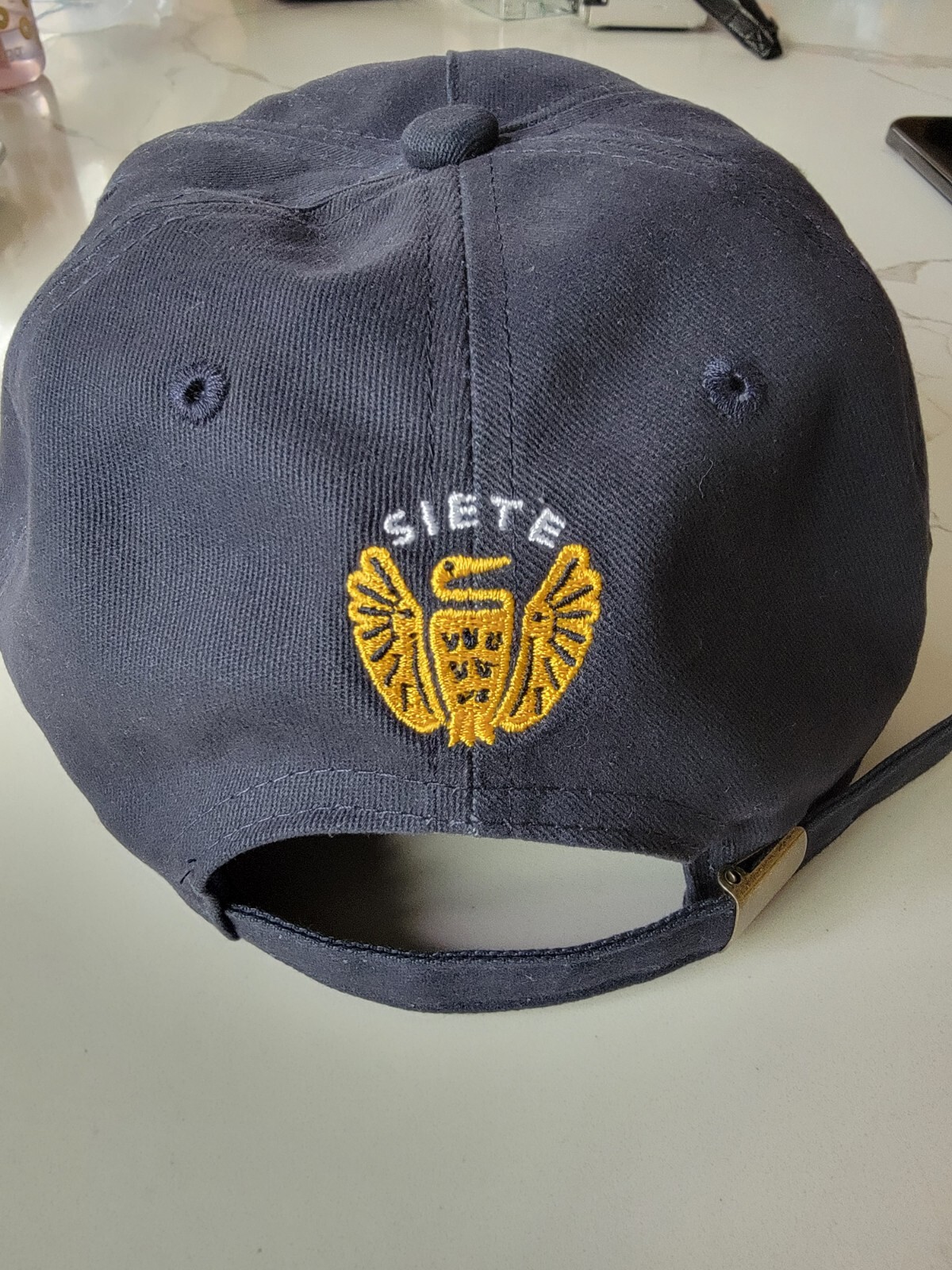 Siete Crane Navy Blue Adjustable Ball Cap Hat Logo On… - Gem
