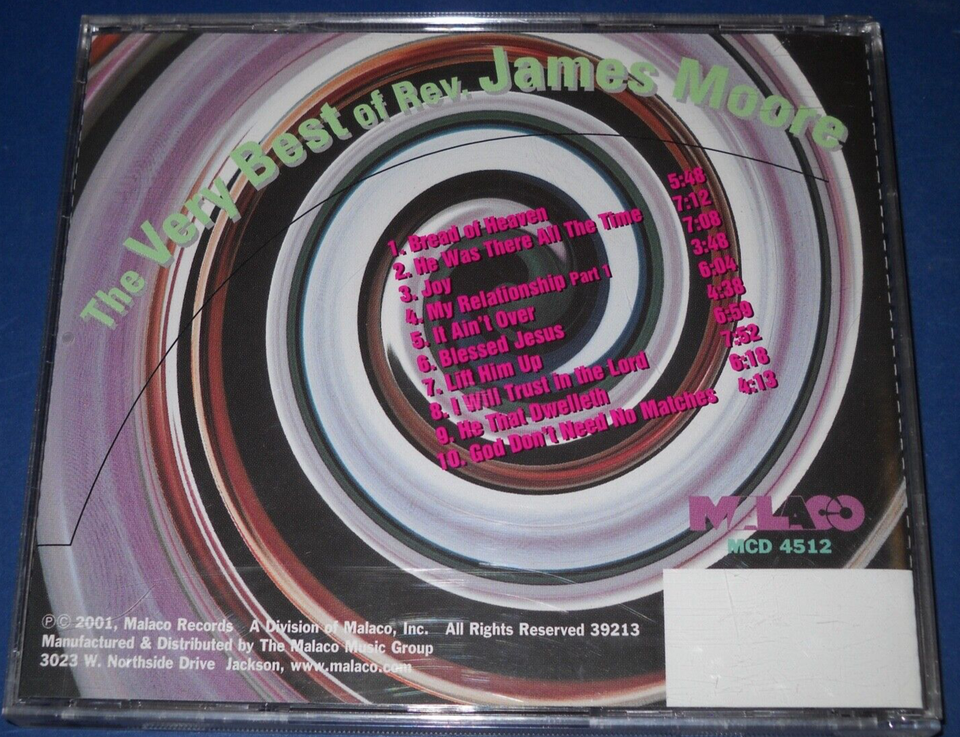 The Very Best of Rev James Moore CD Malaco Gospel | eBay