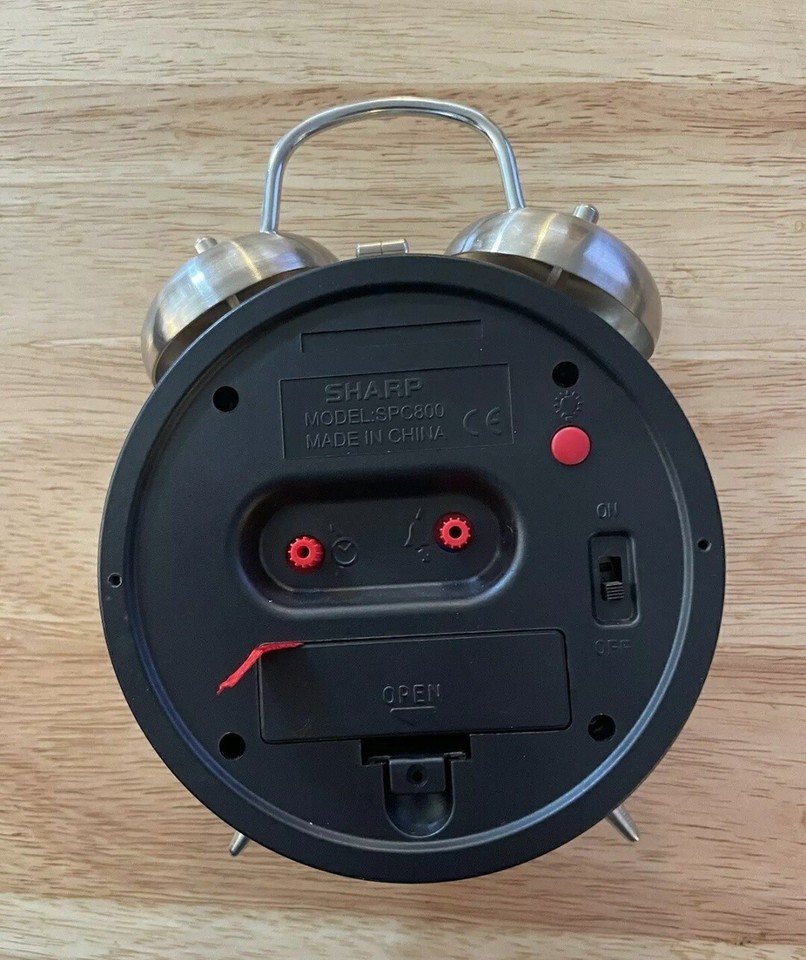 Sharp Bedside Alarm Clock Battery Operated | eBay