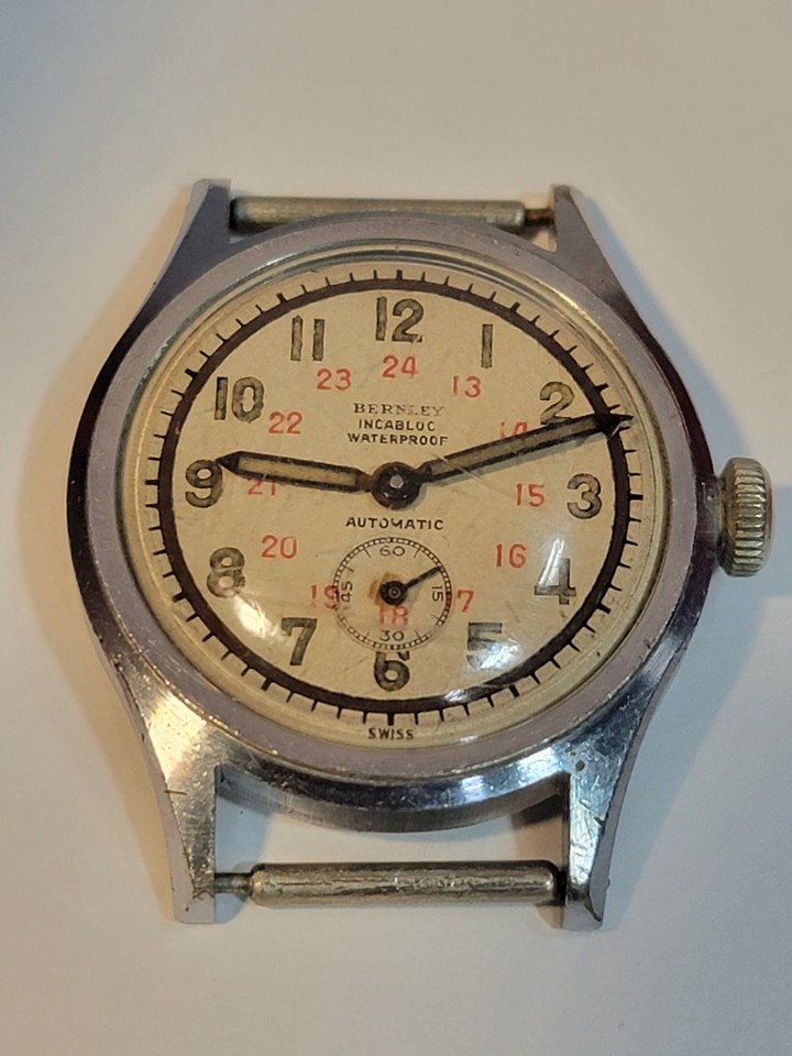 BERNLEY Men's WWll Period Men's Vintage Automatic Military Watch | eBay