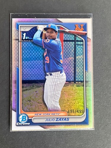 2024 Bowman Chrome - Prospects Julio Zayas #BCP-162 Refractor /499 (RC ...
