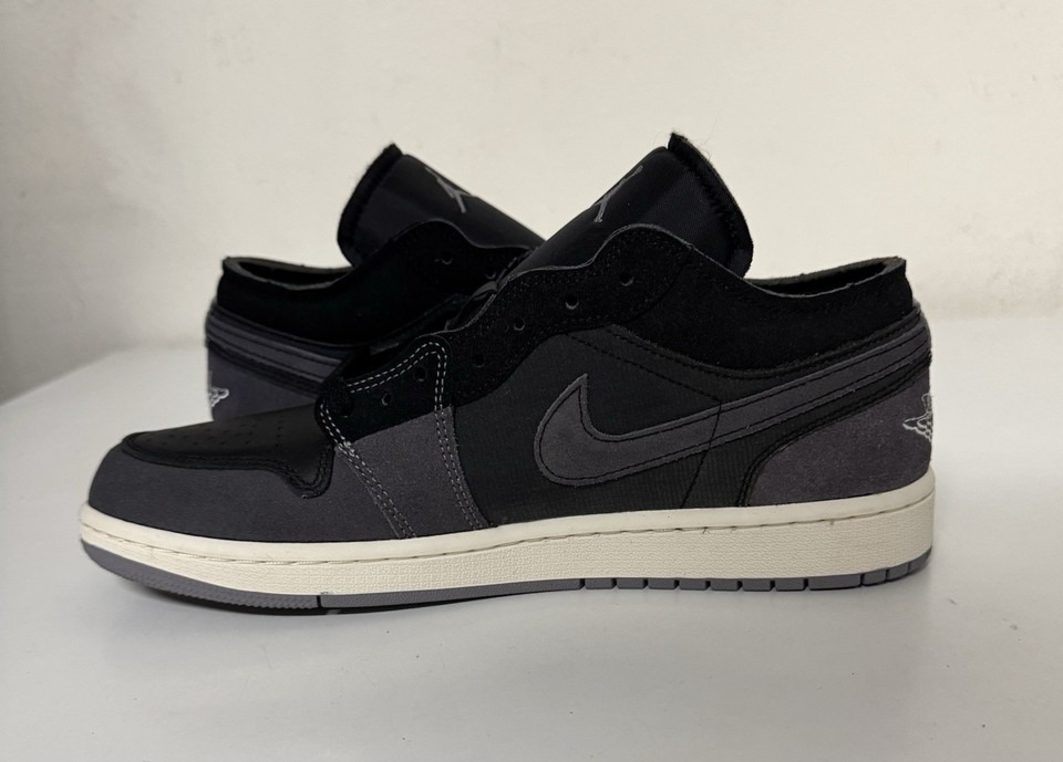Nike Air Jordan 1 Low SE Craft Inside Out Mens Sz 9 Black Cement Grey ...