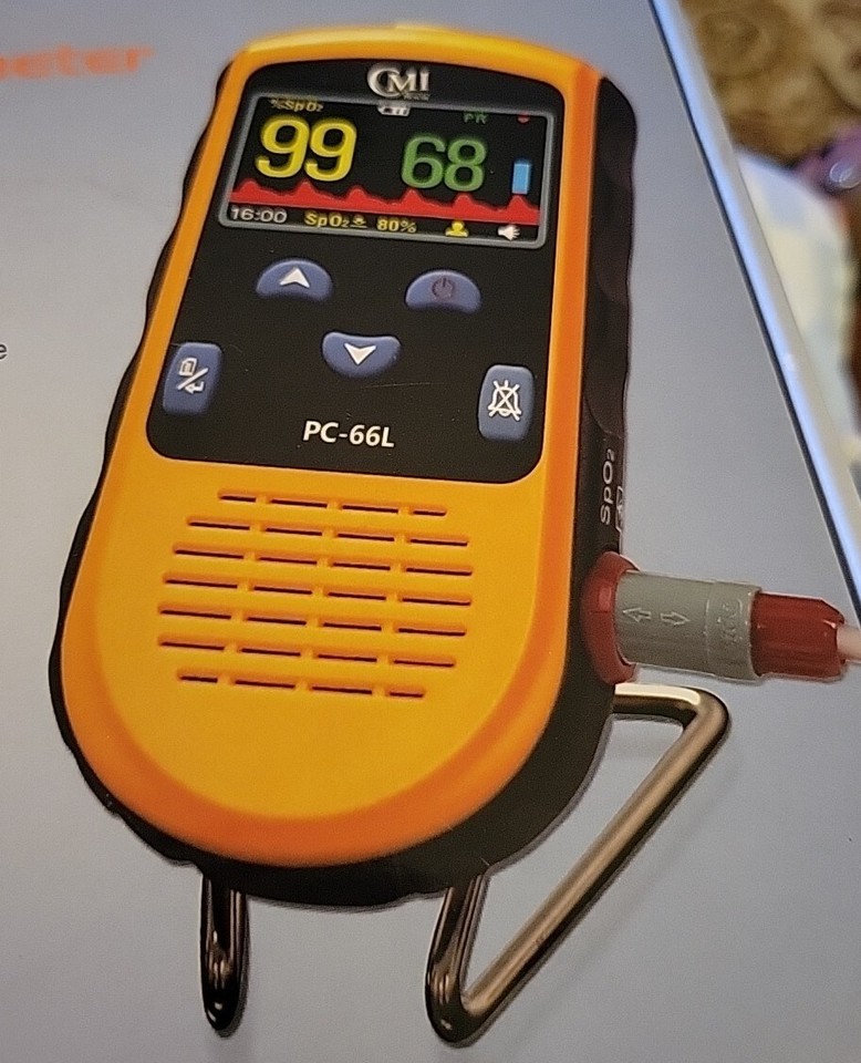 CMI Health Rechargeable Pulse Oximeter Infant - Adult Sp02 Levels Carry ...