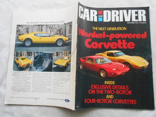 CAR AND DRIVER Magazine-DECEMBER,1972 | eBay