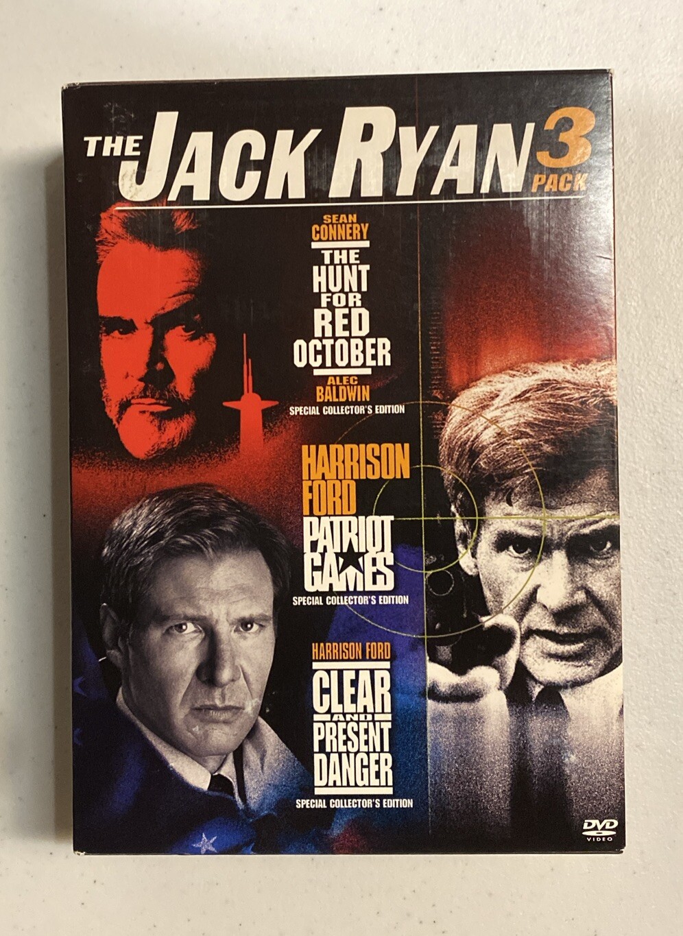 Jack Ryan 3-Pack (DVD, 2005, 3-Disc Set) Excellent Condition ...