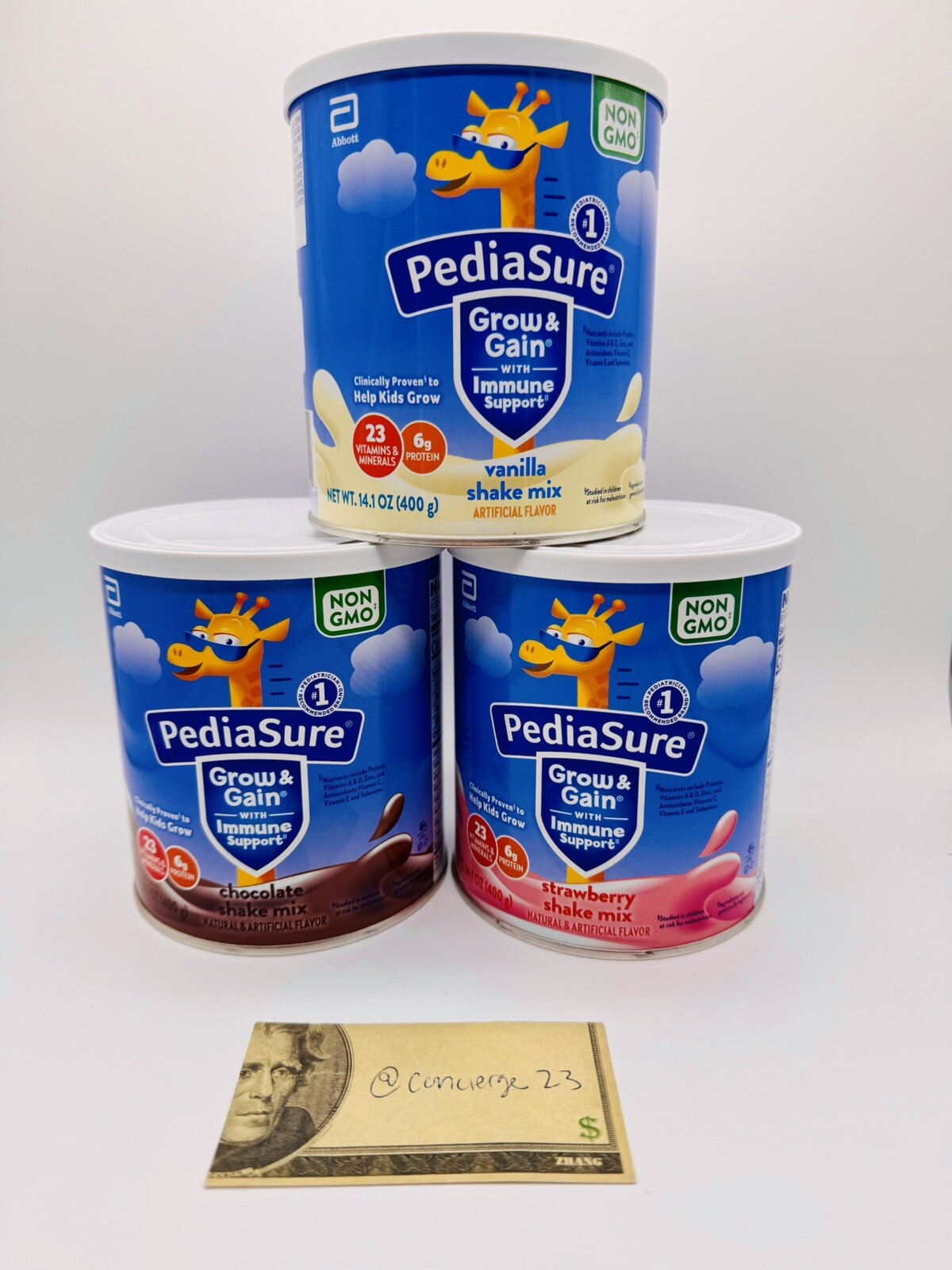 New PediaSure Grow & Gain Shake Mix Powder, Variety 14.1 Ounce (Pack of ...