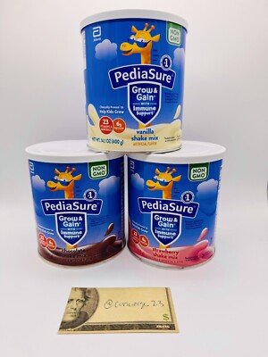New PediaSure Grow & Gain Shake Mix Powder, Variety 14.1 Ounce (Pack of ...