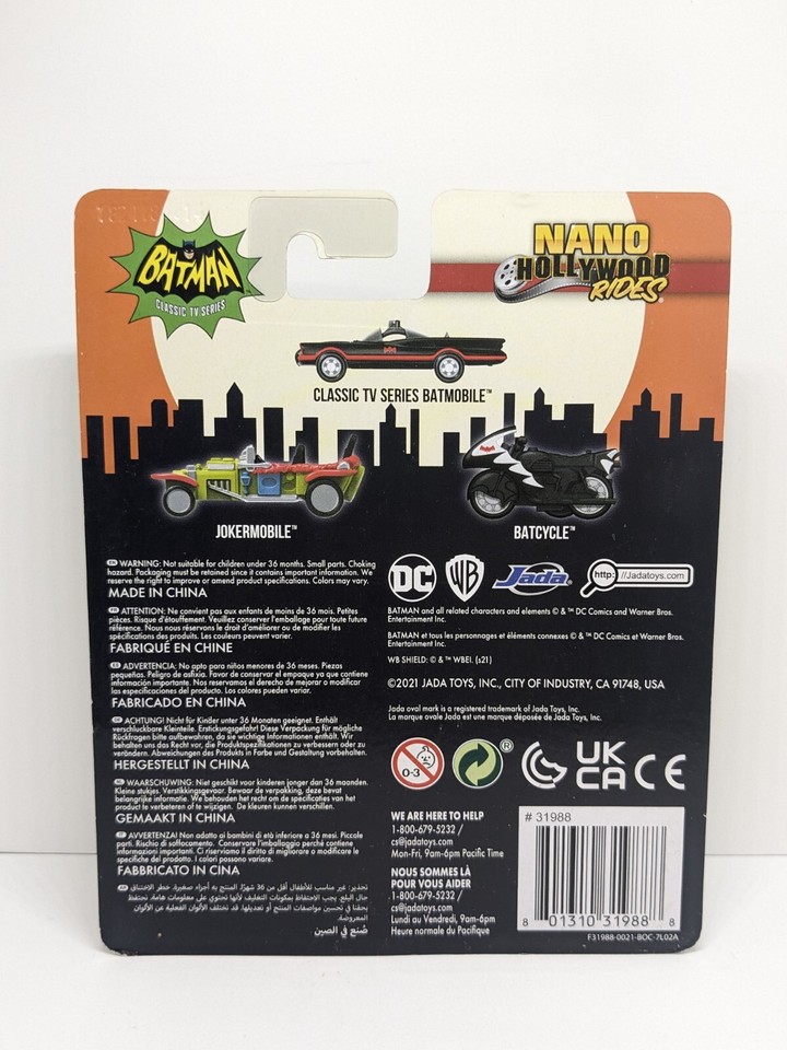 Batman Die - Cast Cars 1966 Retro TV Series - Hollywood Rides - Mini ...