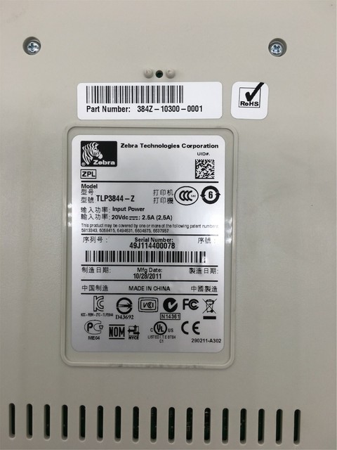 Zebra TLP 3844-Z Thermal Printer for sale online | eBay