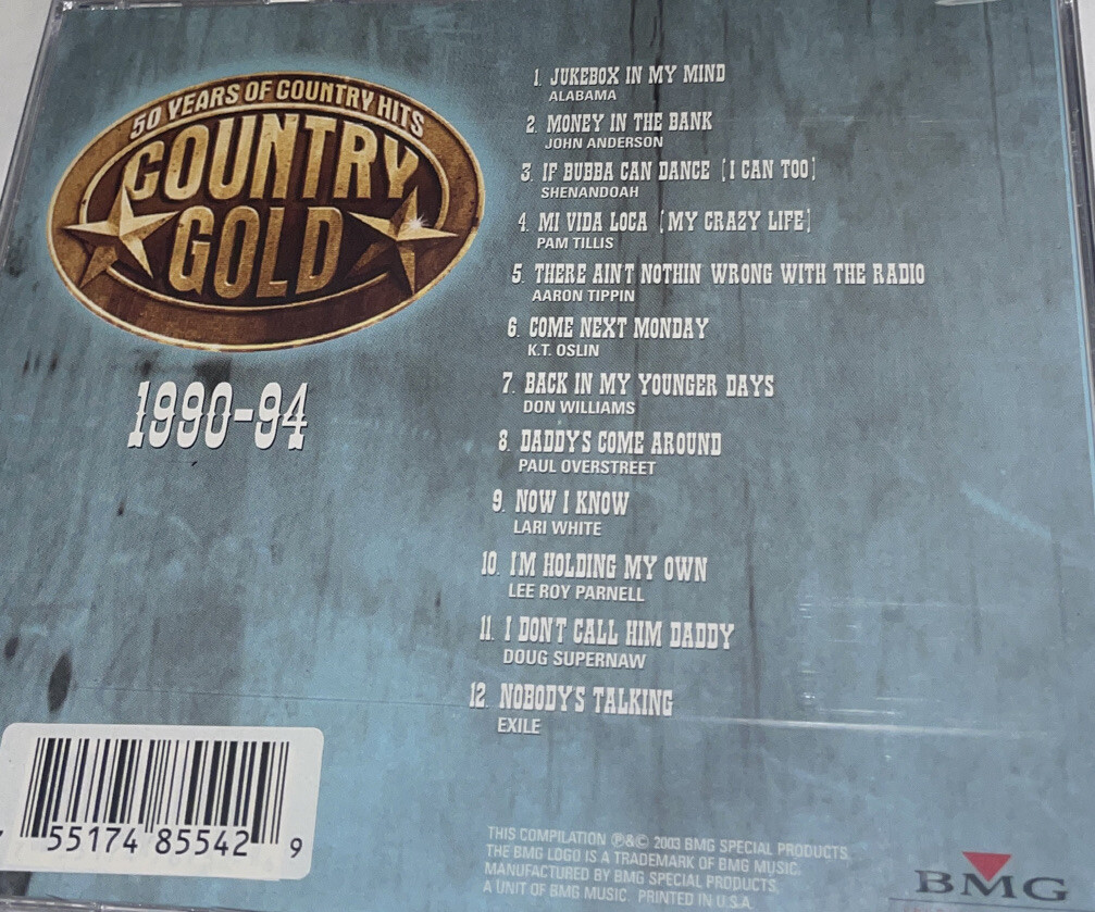 Country Gold - 50 Years of Country Hits: 1990-94 by Various Artists (CD ...