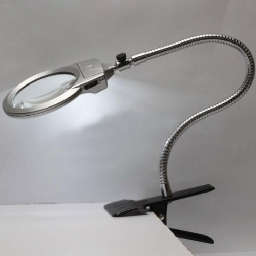 Lighted Magnifying Work Lamp Carson DeskBrite200 LED Lighted 2x