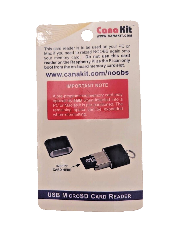 USB CanaKit Micro SD Card Reader Open Box | eBay