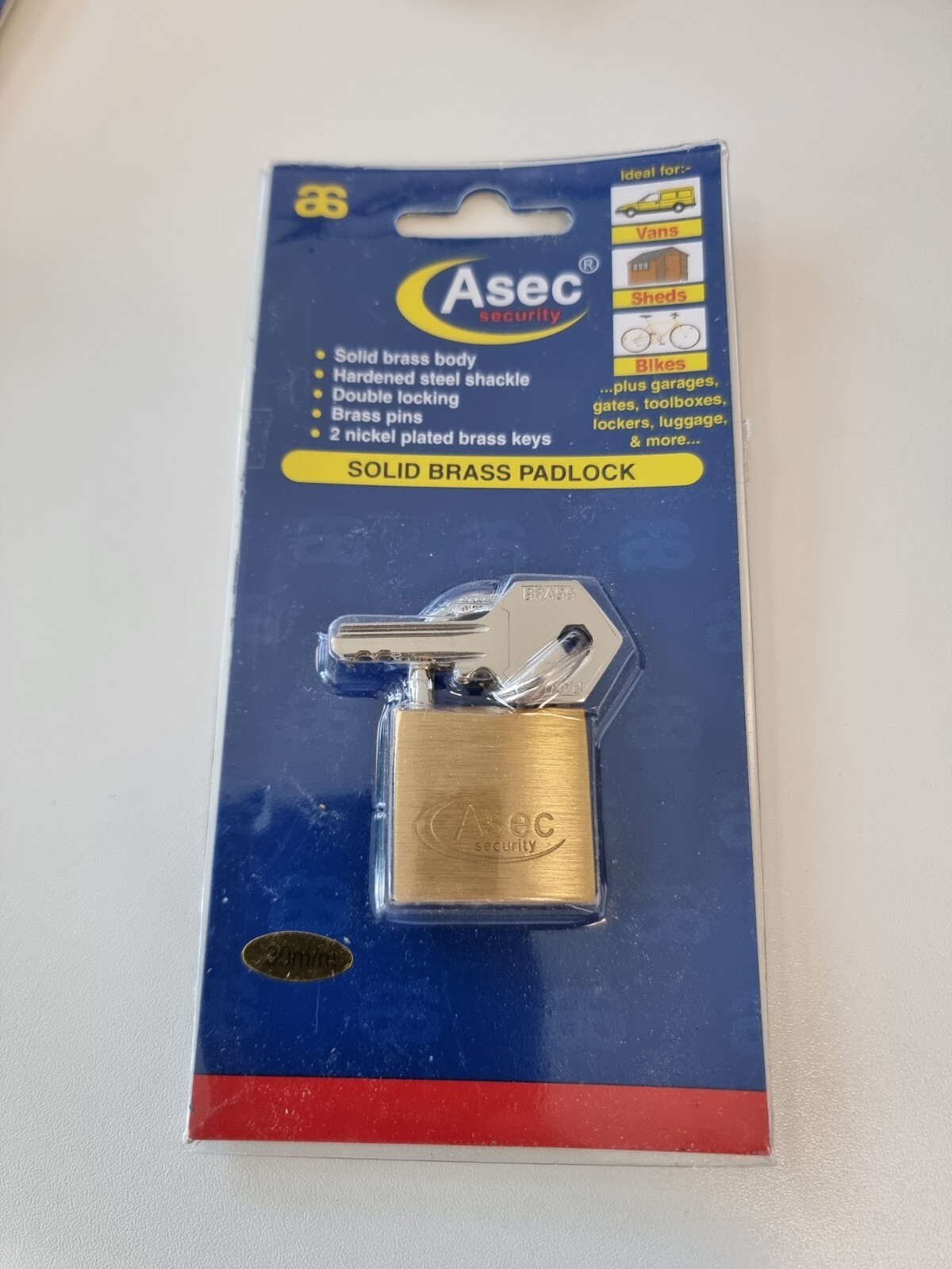 Asec AS2529 Padlock - Gold for sale online | eBay UK