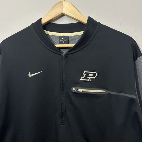 Purdue Boilermakers Nike Dri-Fit 1/2 Zip Pullover Jacket Mens Size XL ...