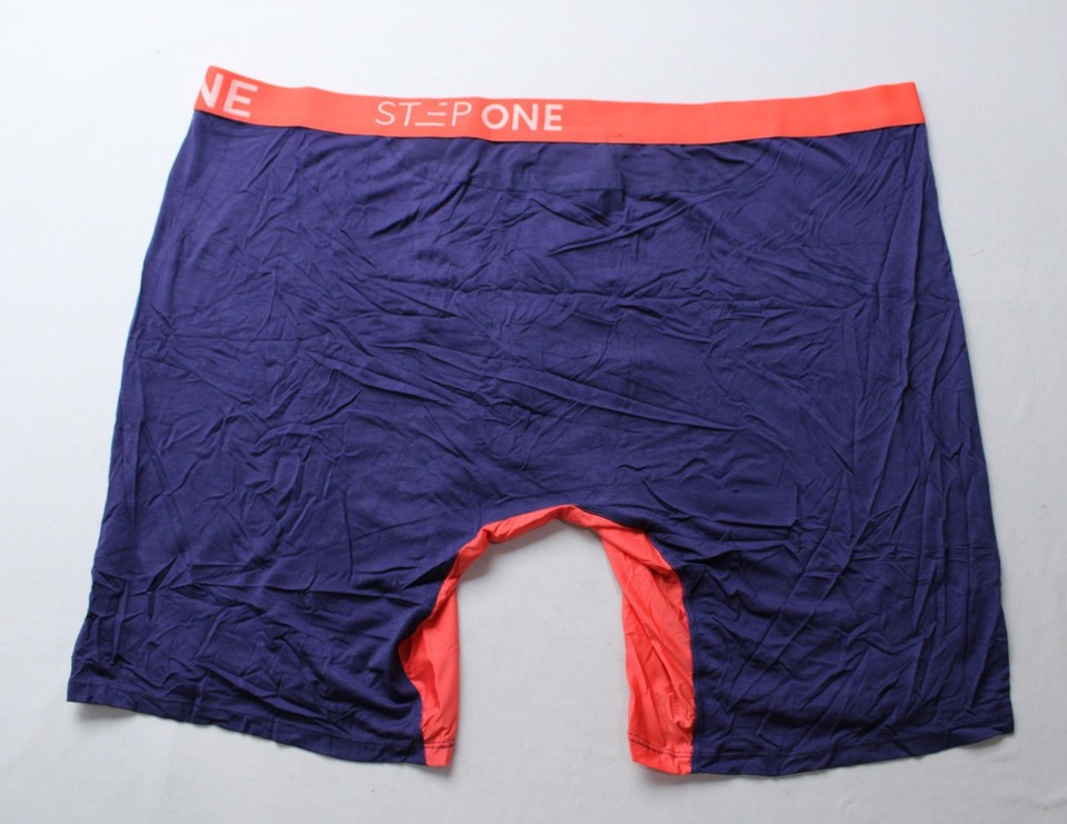 Step One Men's 9" Comfort Pouch Lightweight Trunks DM3 Blue/Red Size ...