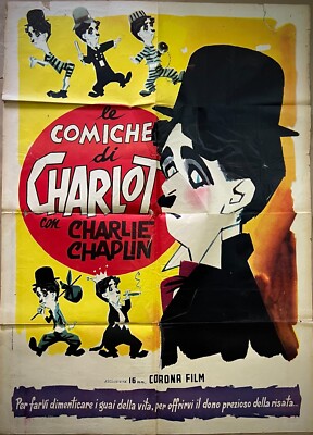The Cartoons By Charlot -charlie Chaplin-Manifesto Affiche Original -2F ...