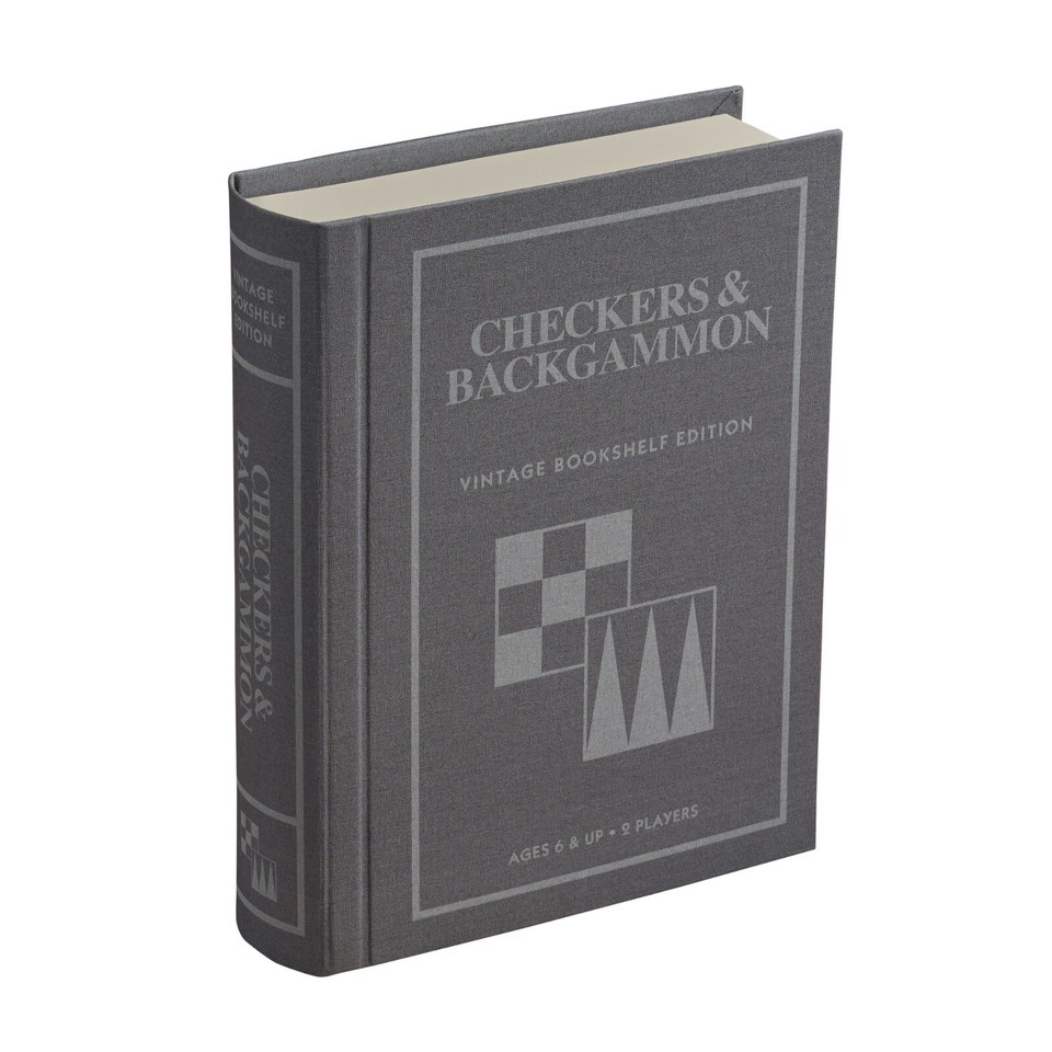 Checkers and Backgammon Vintage Bookshelf Edition by WS Game Company ...