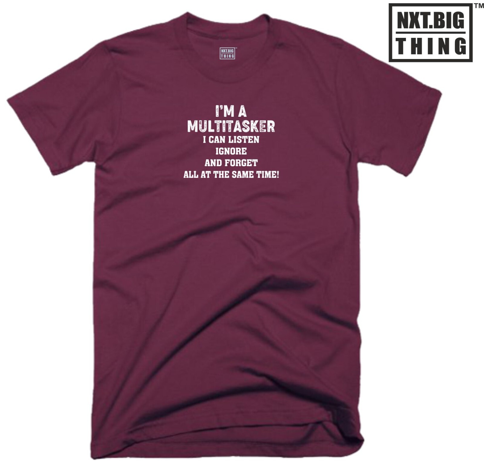 I'm A Multitasker T Shirt Casual Clothing Listen Ignore Funny Joke Xmas ...