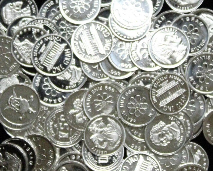Super Nice 10 Fine Silver Rounds .999 Silver Rare Lot Designs With 5 ...