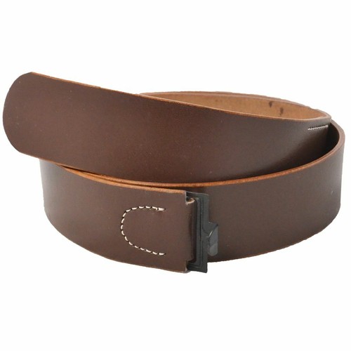 German Luftwaffe EM BROWN Leather BELT - All Sizes WW2 Repro Enlisted ...