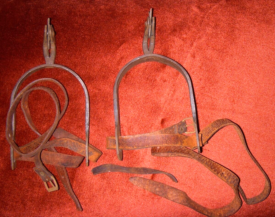 Great Early Hand-Forged Pair of Cowboy Spurs (1860s-1870s) Found in ...