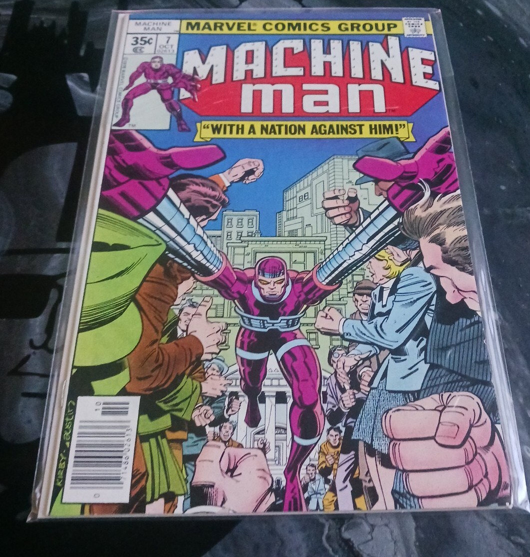 Machine Man #7 newsstand 1st POWER BROKER Bronze Age Marvel Comics 1978 ...